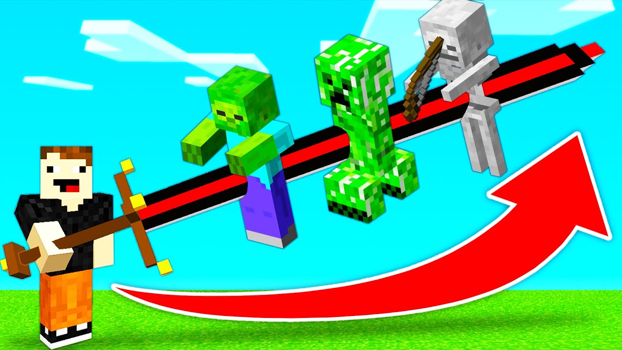 SUPER ESPADA EN MINECRAFT! 😈🤣 - YouTube