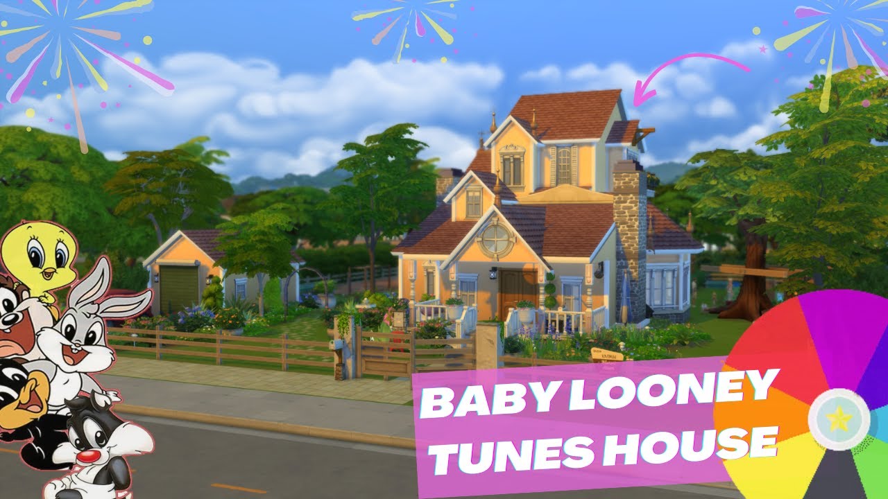 I Build a house for the BABY LOONEY TUNES // Sims 4 Build Challenge ...
