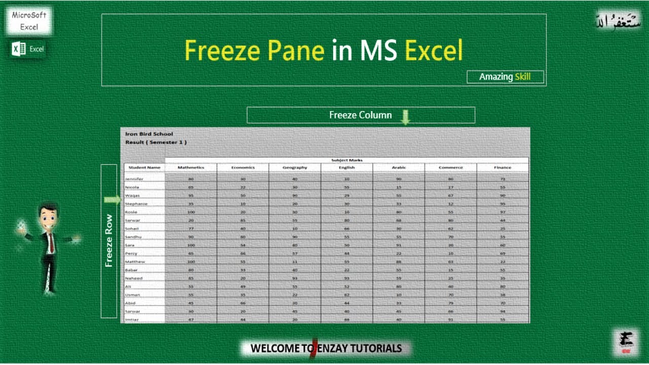 How To Freeze Rows And Columns In MS Excel Using Freeze Panes Keep MS How To Freeze Rows And Columns In MS Excel Using Freeze Panes Keep MS