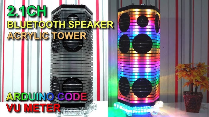 DIY MultiMedia Bluetooth Speaker Arduino VU Meter Acrylic , 43% OFF