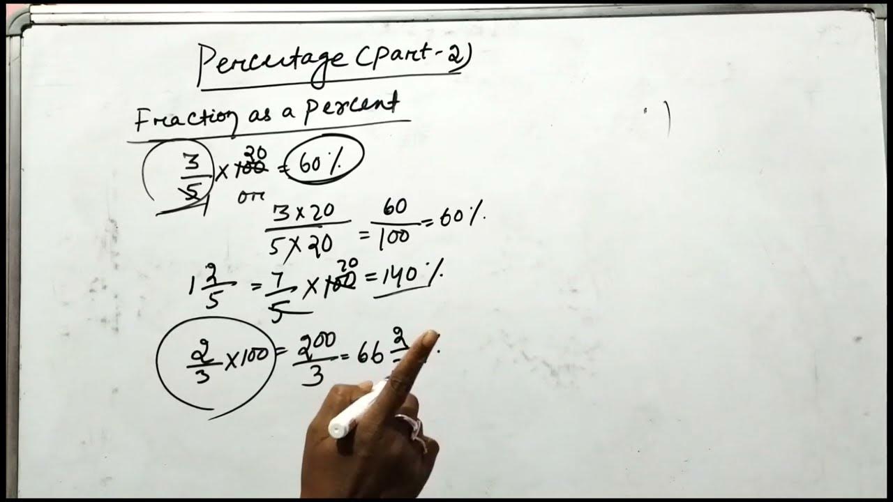 How to convert Fraction to percentage....... - YouTube