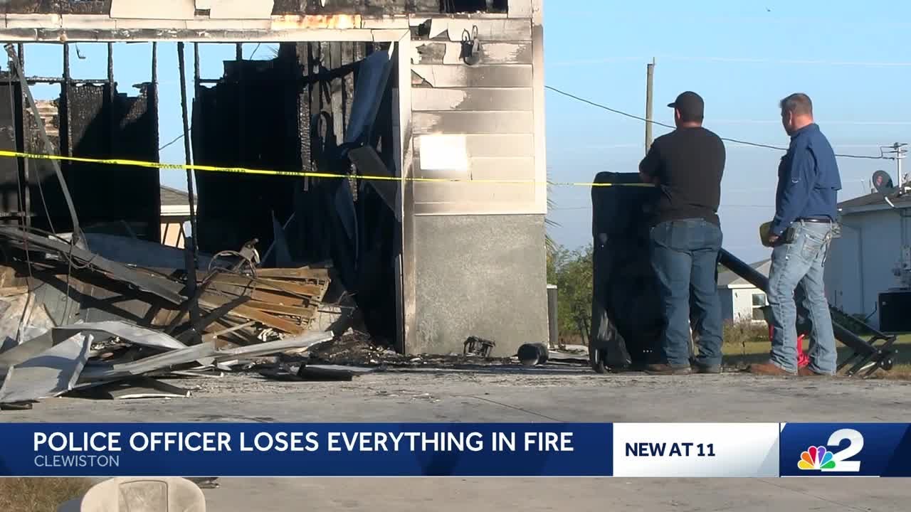 Clewiston police officer loses LaBelle home, 3 pets in devastating fire ...