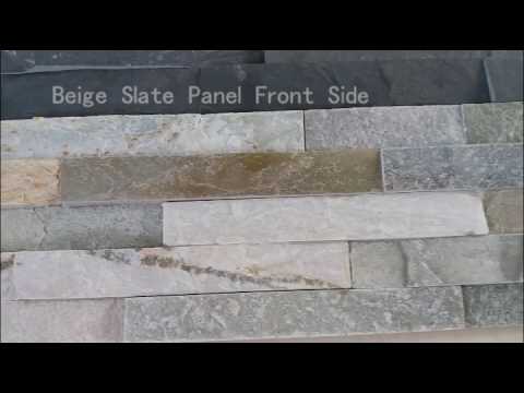 Production Details-Black slate&Beige slate panels - YouTube