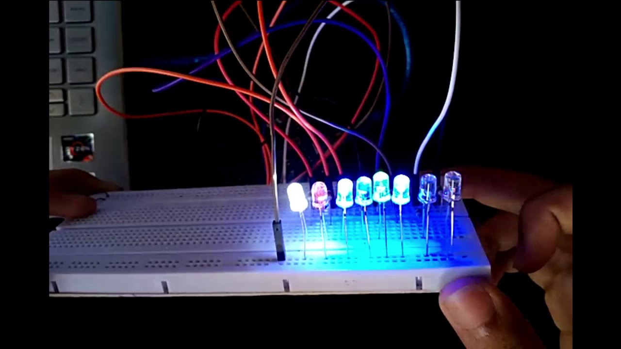 cara membuat RANGKAIAN RUNING LED || - YouTube