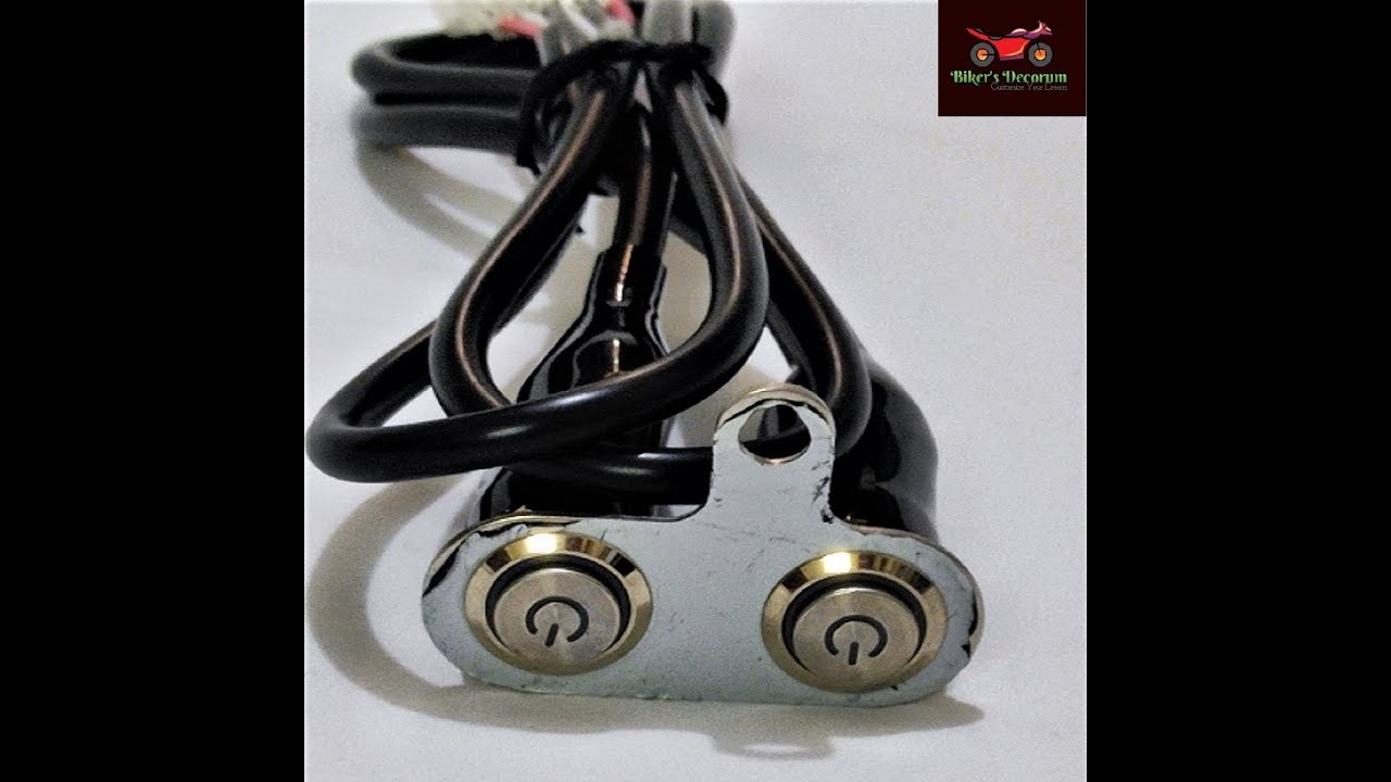 Universal 2 in 1 12V Stainless Steel LED Motorcycle Handlebar ...