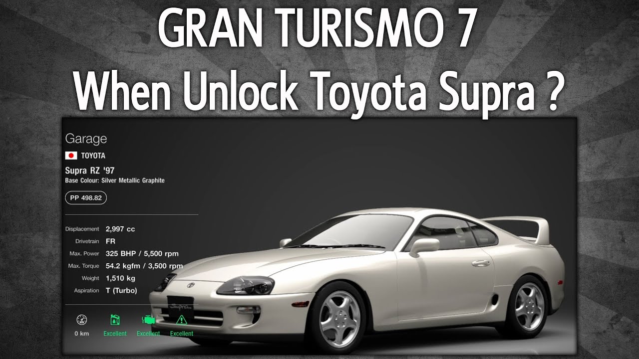 How to Unlock Toyota Supra RZ 97 @ Gran Turismo 7 - YouTube
