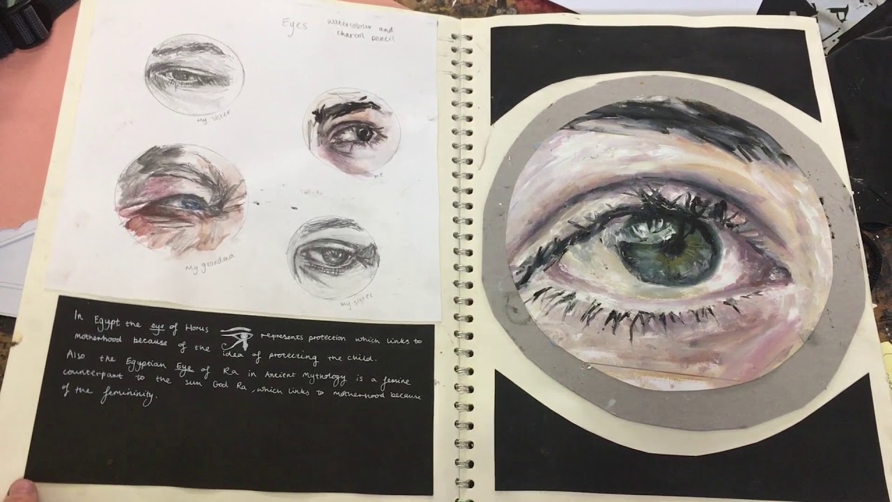 A Level Art - Grade A - Sketchbook tour - YouTube