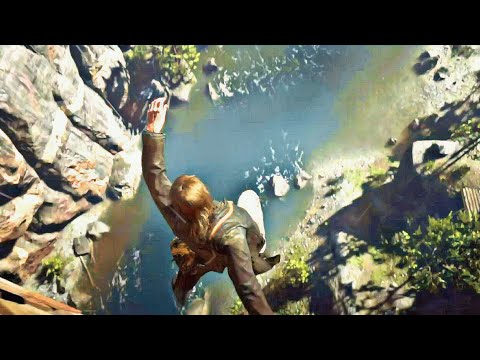 RDR 2 Falling Off Cliffs and Bridges Ragdolls (Crash Extreme Funny Fail ...