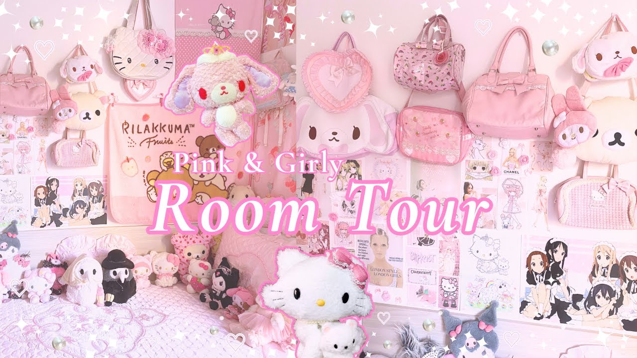 π My Pink Girly Room Tour β‘ Gyaru Kawaii Pinterest Inspired βͺβͺroom Youtube