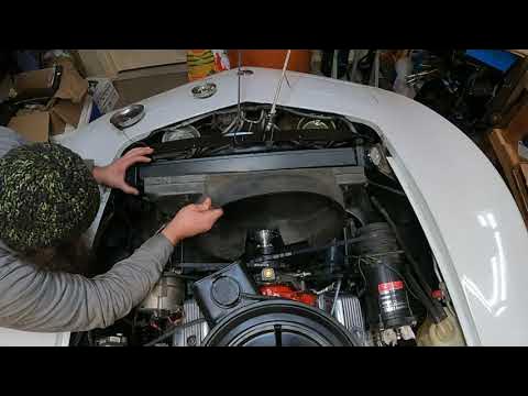 In depth 1976 C3 Corvette Stingray radiator core support install - YouTube