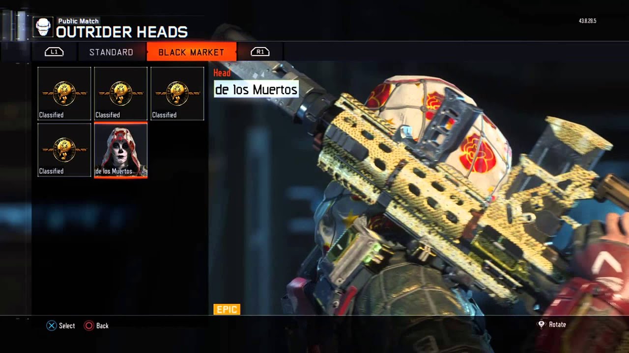Rarest head for the outrider girl #Bo3 - YouTube