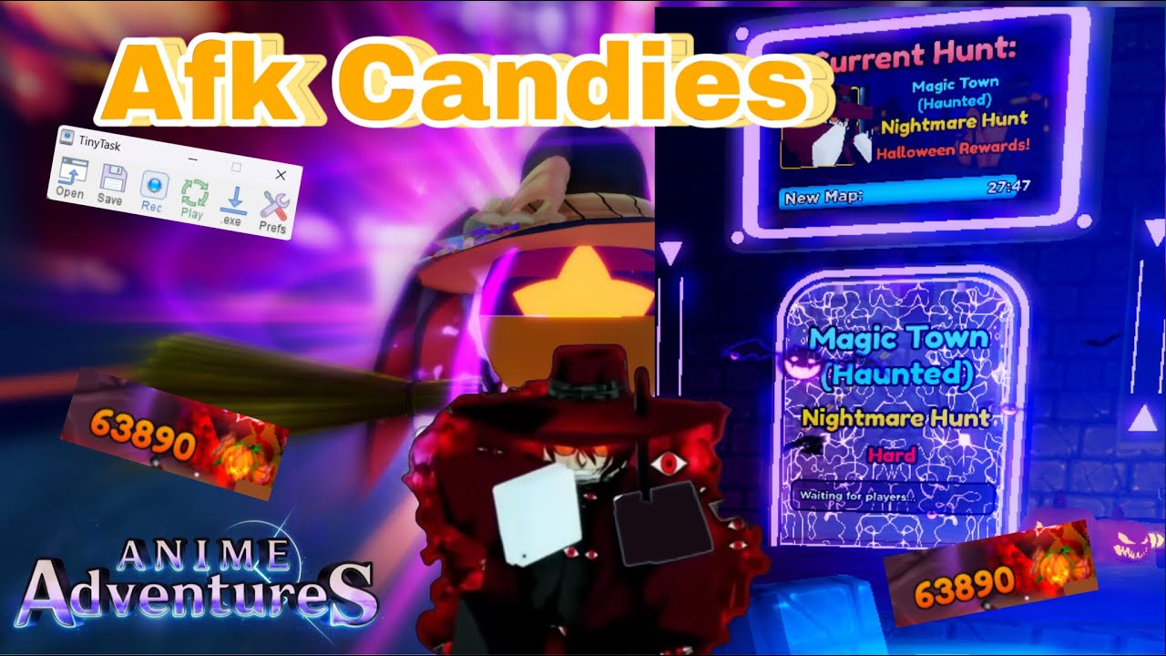 How to AFK Farm Candies in Halloween Event (10k+ Overnight) || Anime ...