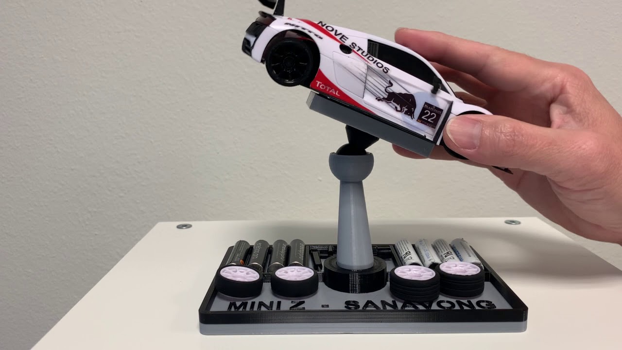 Mini-Z Car Display & Pit Stand - YouTube