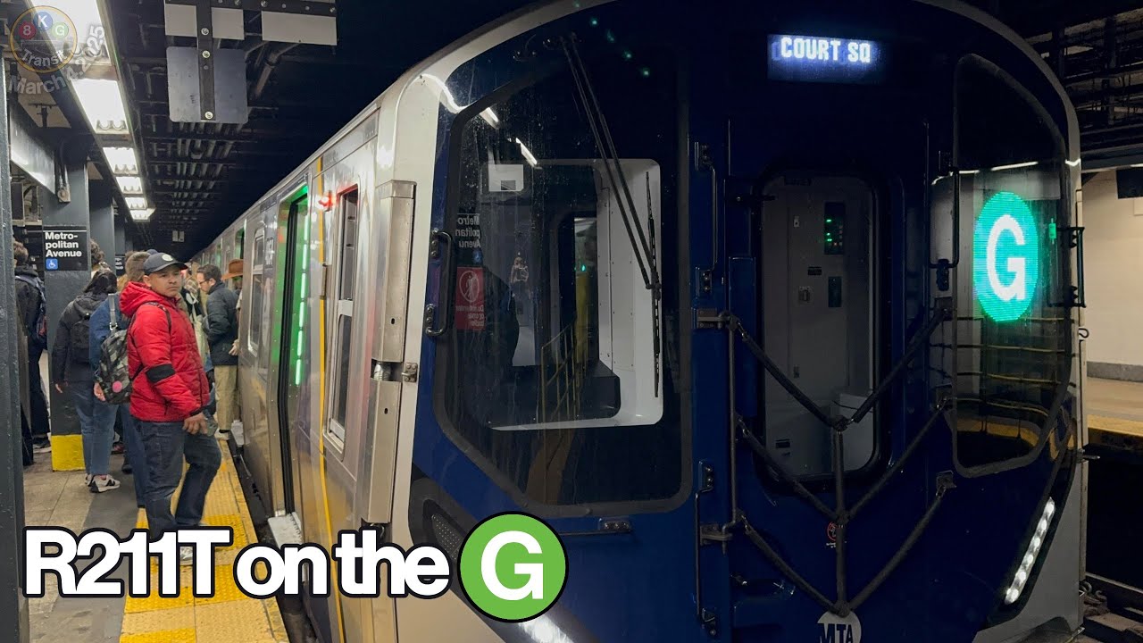 NYC Subway: R211T on the G Train (Debut in Service) - YouTube