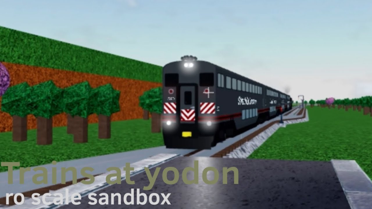 Trains at yodon hill | ro scale sandbox - YouTube