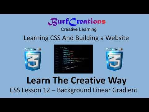 CSS Lesson 12 Background Linear Gradient - YouTube