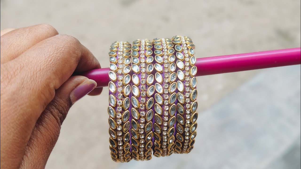 heavy look side bangles. - YouTube