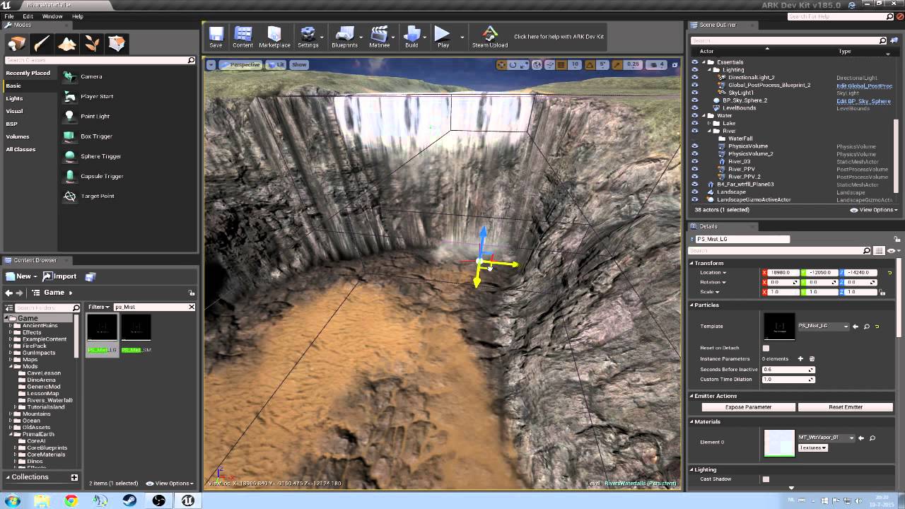 ARK Dev Kit Lesson: Rivers & Waterfalls - YouTube