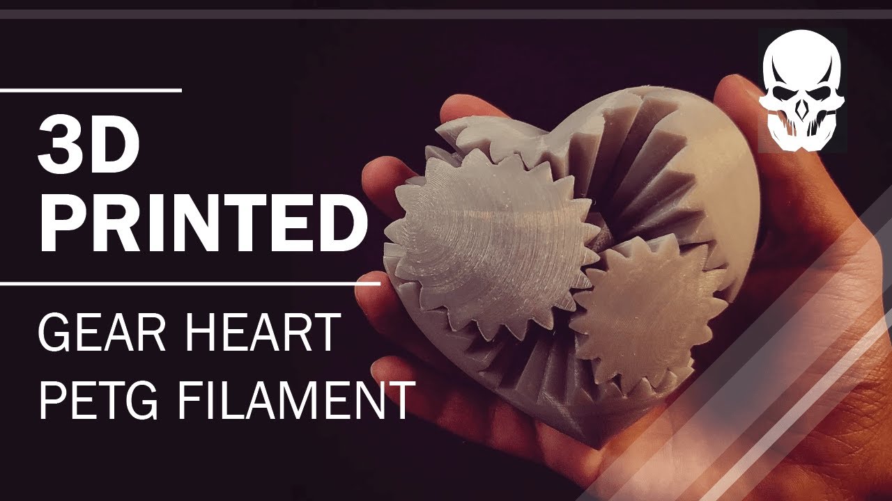 3D printed gear heart | FDM - YouTube