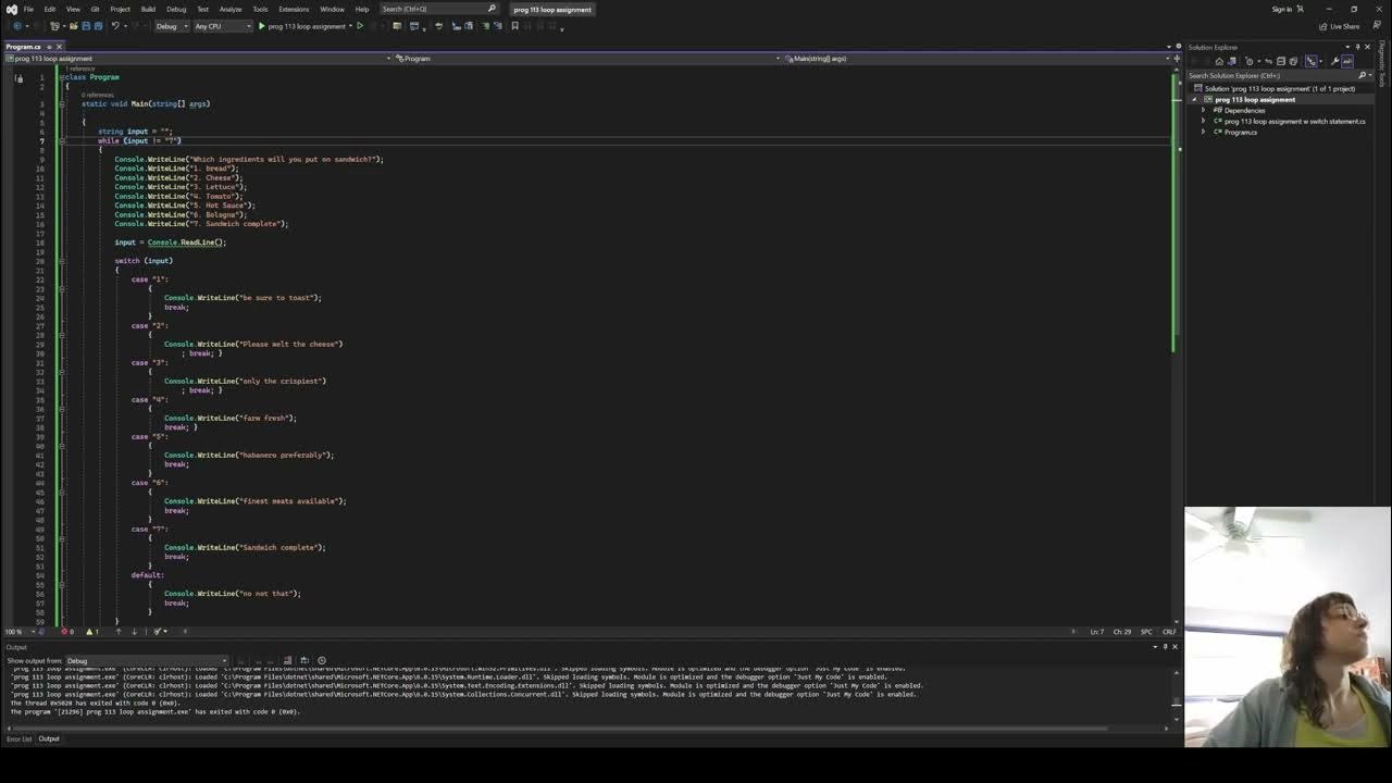 Programming 113 Loop Assignment - YouTube
