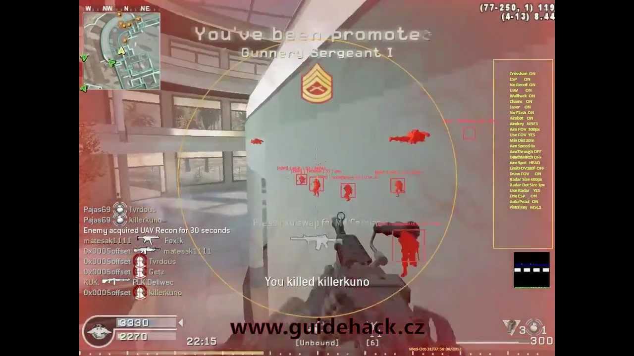 Call of Duty 4 chams,wallhack GAMEPARK.CZ //GH.CZ - YouTube