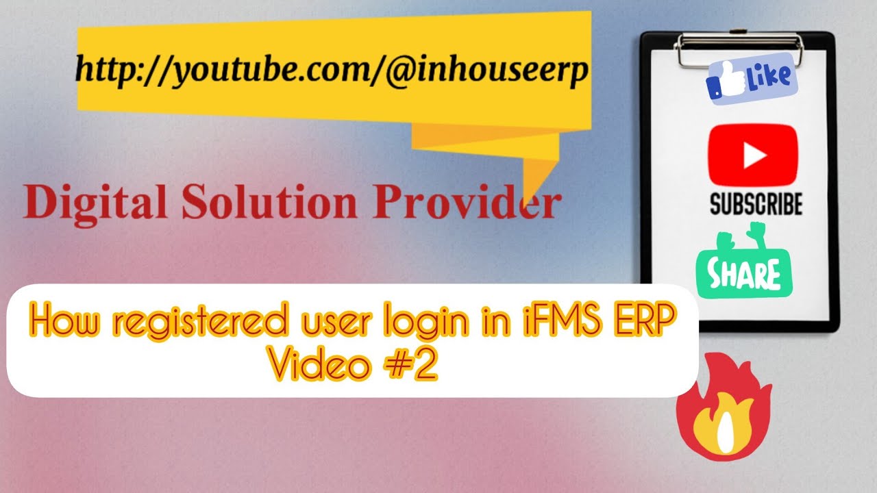 How to Registered User Login in Inhouse Developed iFMS ERP System ...