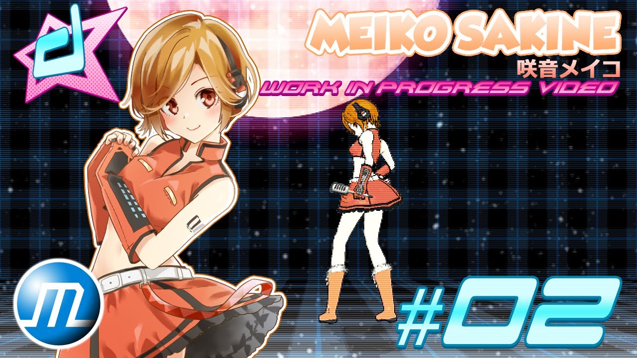 M.U.G.E.N CHARACTER: Meiko Sakine 咲音メイコ WORK IN PROGRESS VIDEO #02 ...