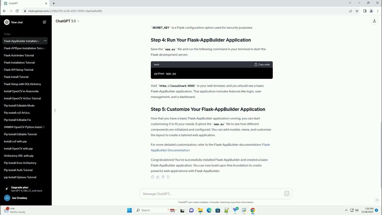 pip install flask appbuilder - YouTube