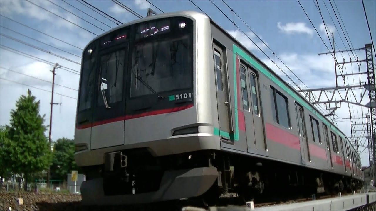 東急5000系5101F急行南栗橋行き 伊勢崎線西新井－竹ノ塚通過 - YouTube