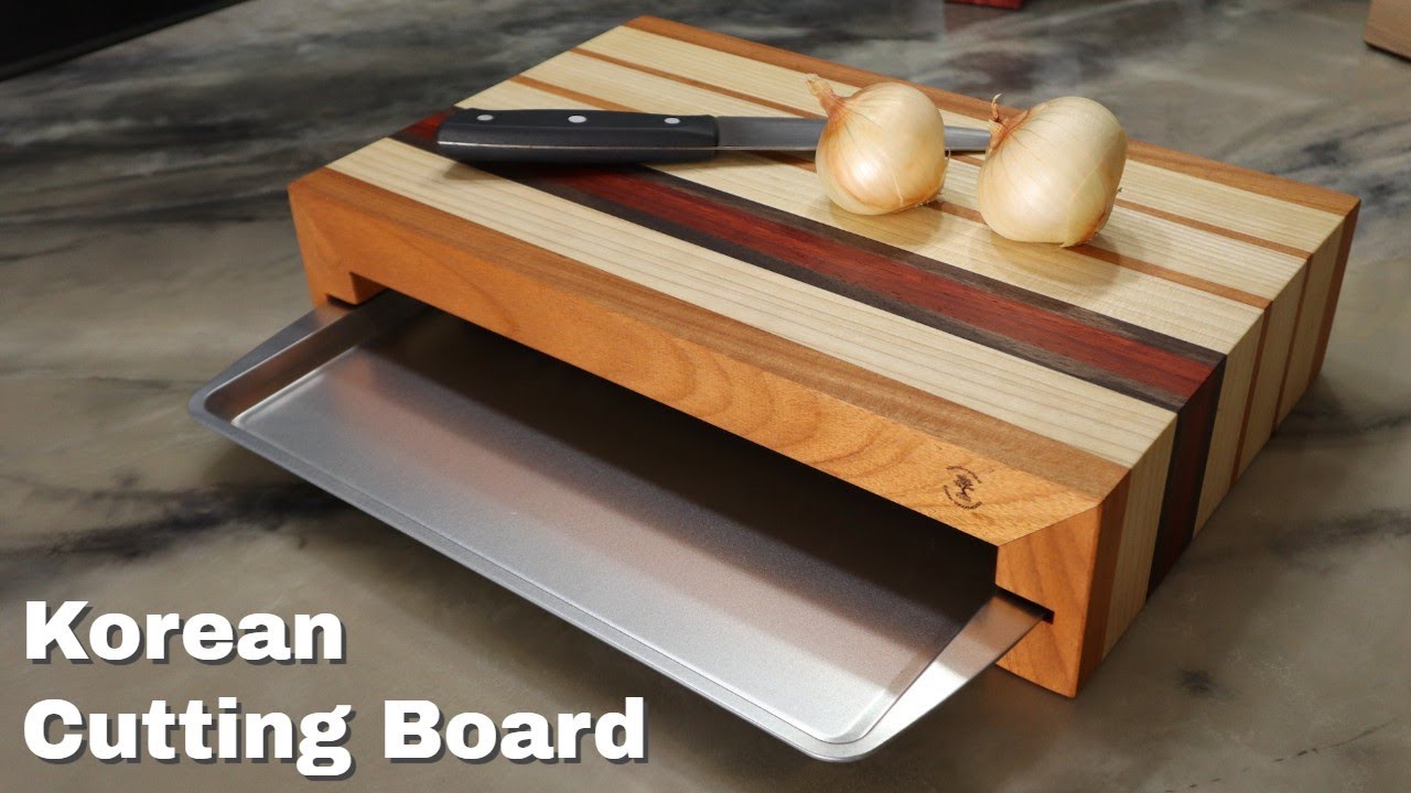 Korean Style Cutting Board - Woodworking Project #14 - YouTube