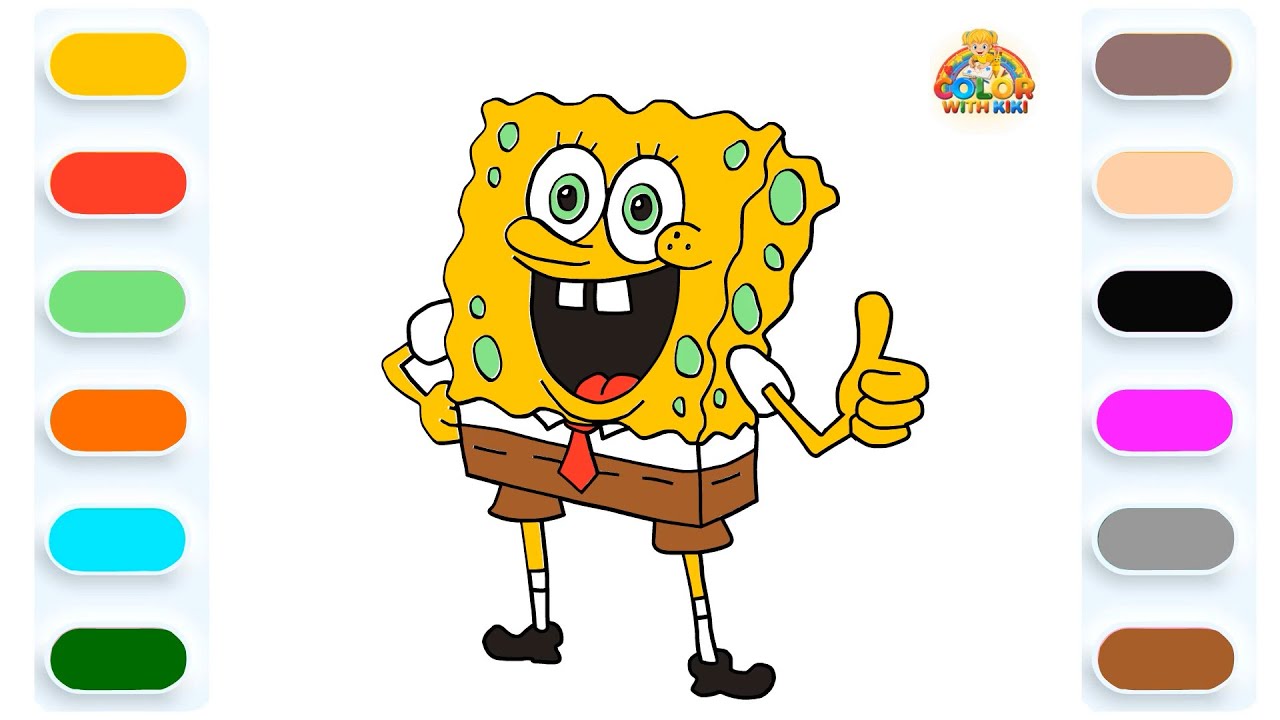 Learn to Draw SpongeBob SquarePants - Drawing and Coloring Tutorial for ...