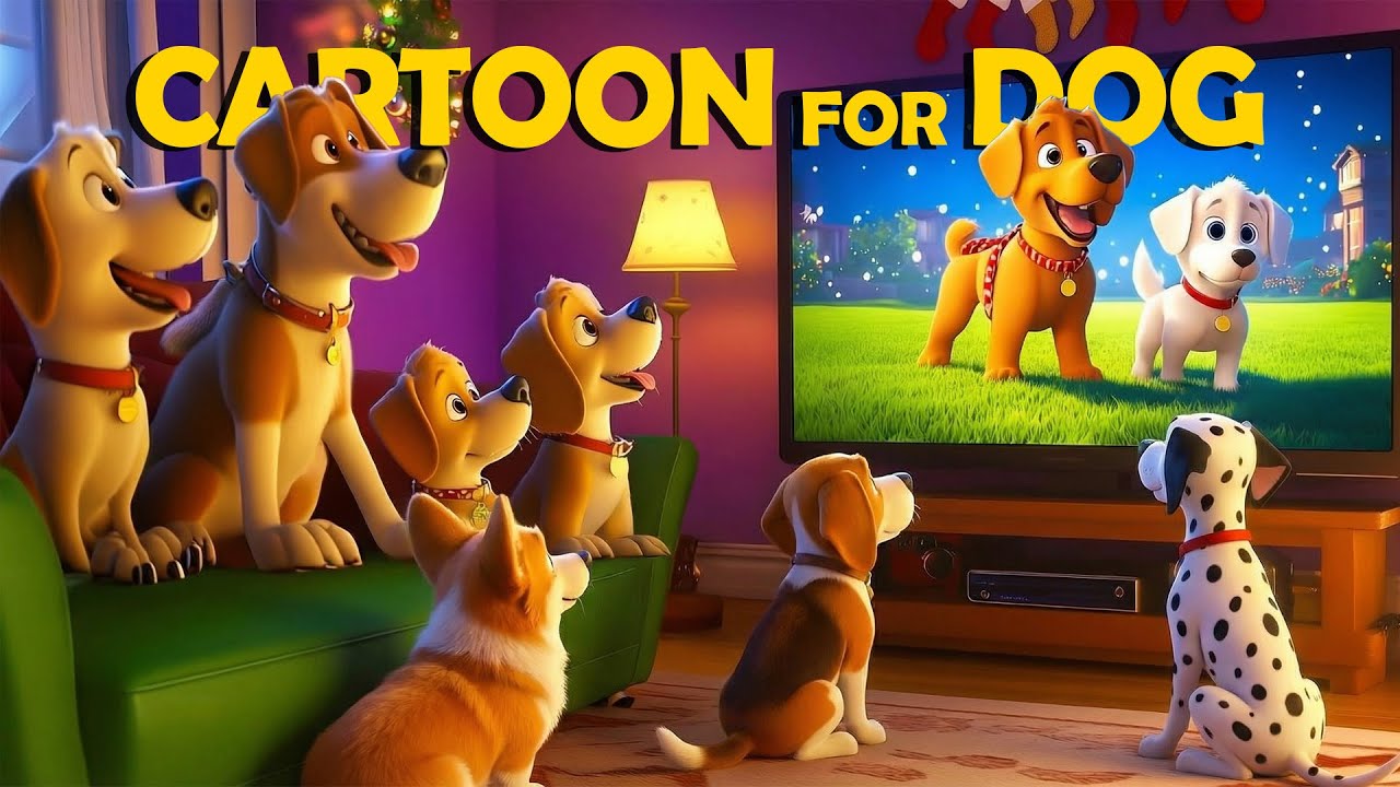 Cartoon for Dogs, Colors They Can See! Ideal for Hyperactive Dogs🐶Keep ...
