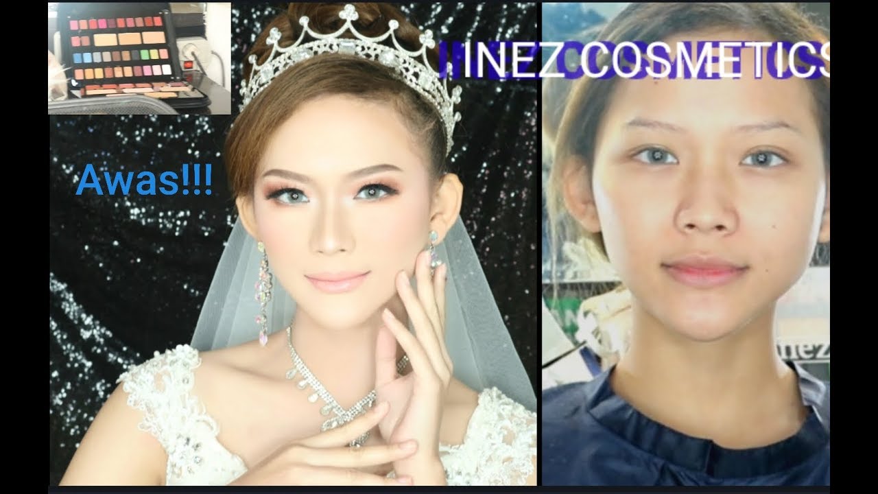 INEZ COSMETICS ONE BRAND TUTORIAL MAKE UP PENGANTIN - YouTube