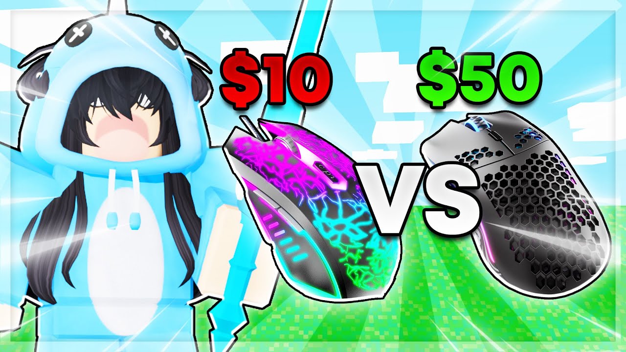 Which MOUSE Is BETTER For Roblox Bedwars? ($50 Gaming Mouse VS $10 ...