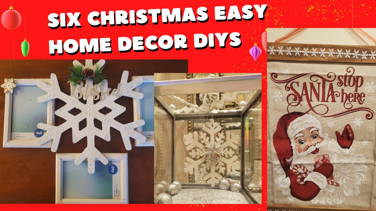 DIY Christmas Decor Using Picture Frames - YouTube