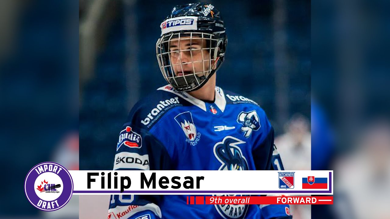 2021 CHL Import Draft | Filip Mesar (9th overall) - YouTube