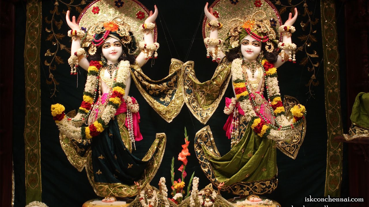 Gaur Aarti 🎎 ISKCON temple Gajiyabad - YouTube