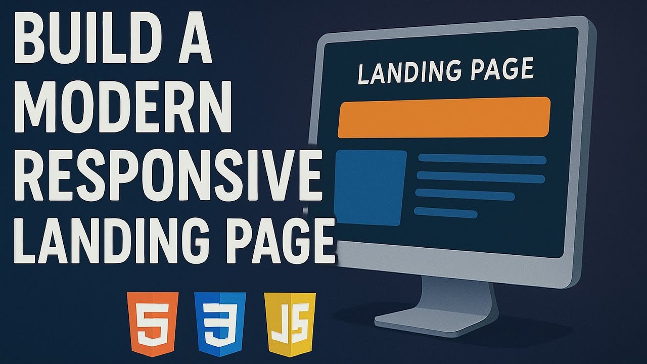 Build a Modern Responsive Landing Page with HTML, CSS & JavaScript ...