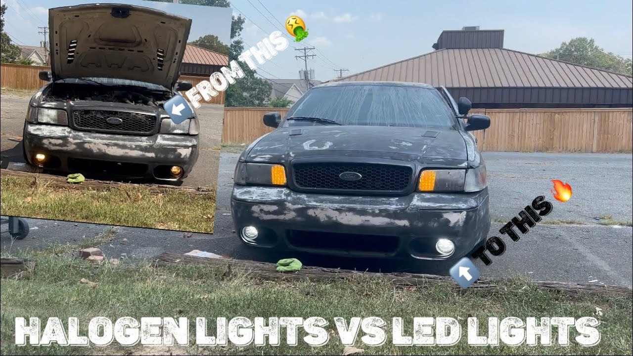 Replacing Halogen Bulbs For Led Lights ! + Prepping For Paint - YouTube