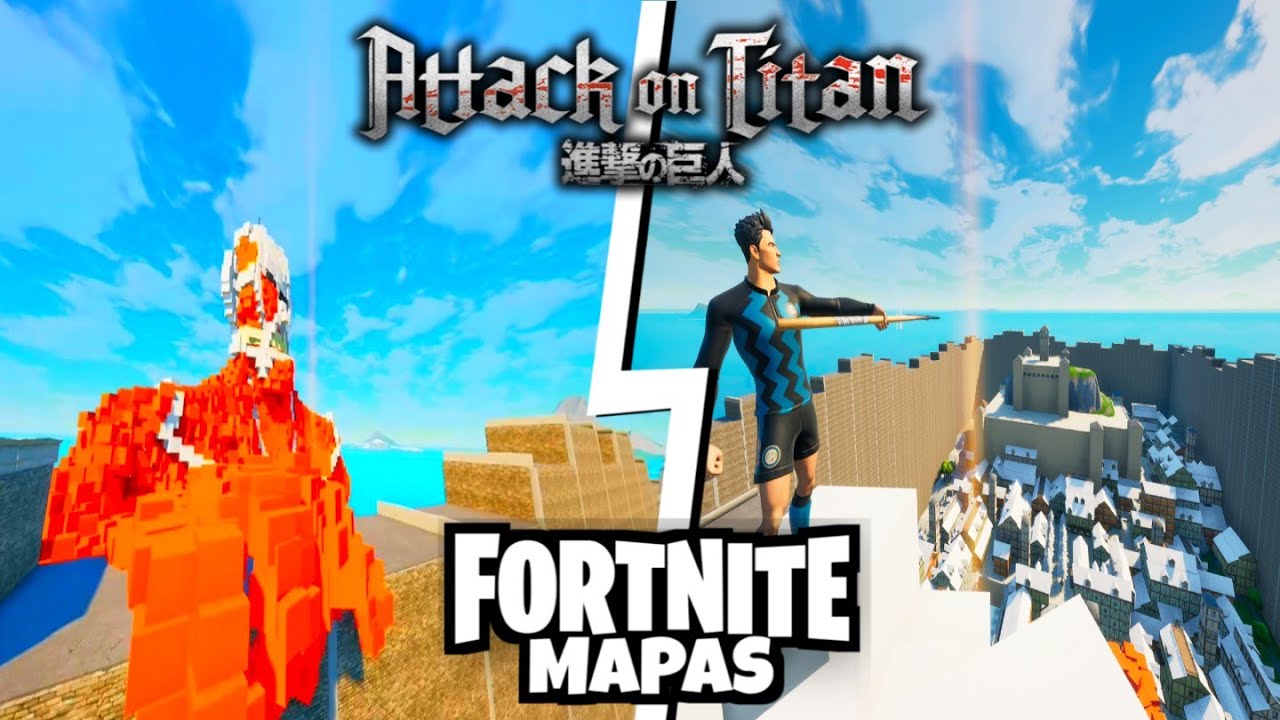 *MAPA* DE Shingeki no Kyojin/Attack On Titan *FORTNITE* CODE DO MAPA NA ...