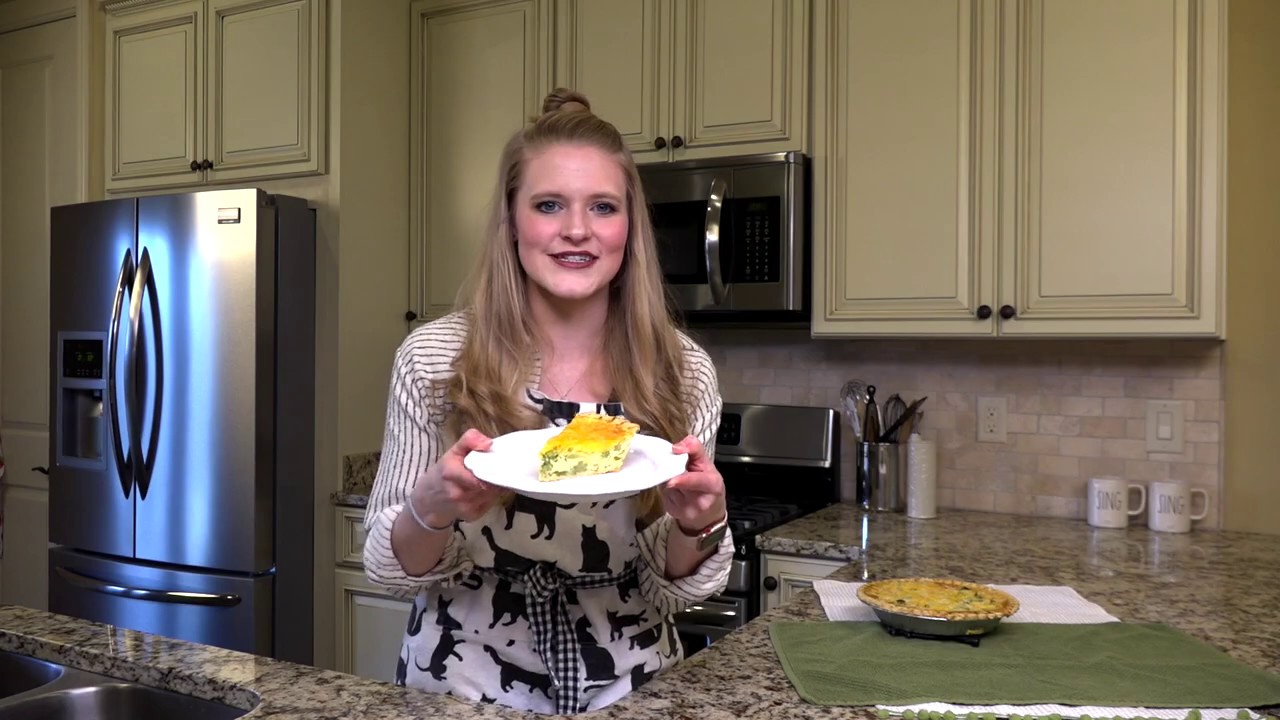 Broccoli Cheddar Quiche- Lizzy McAvoy- The Girl in the Apron - YouTube