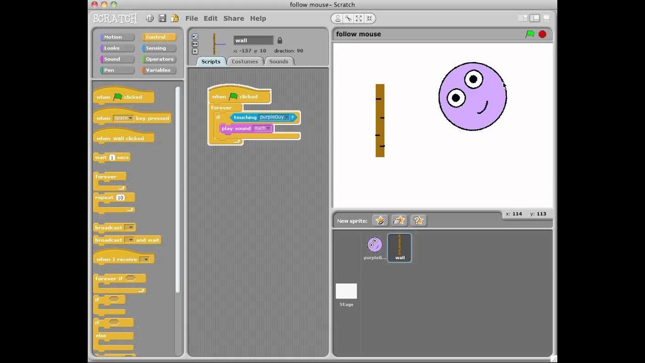 Scratch Hit Test And Variables Scoremp4 Youtube