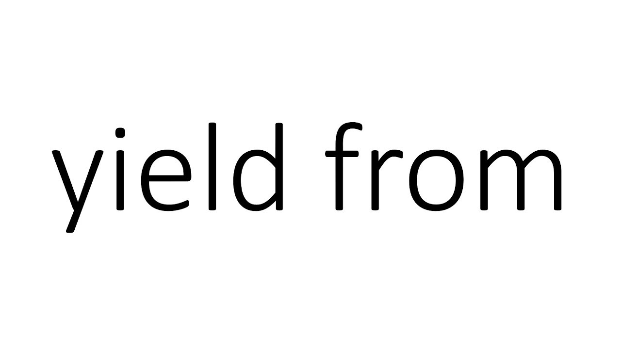 yield from in Python - YouTube