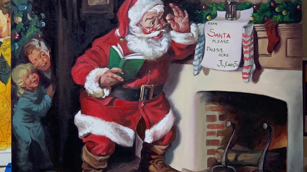 The Grateful Artist reproduces a Coca Cola Santa by Haddon Sundblom ...