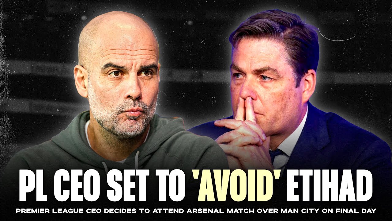 Premier League CEO set to 'AVOID' giving Man City trophy if they win it - YouTube