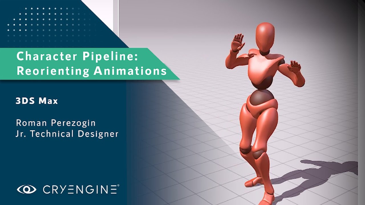 Cryengine Tutorial Character Pipeline Reorienting Animations 3ds Max Youtube