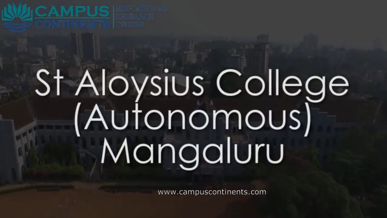 St Aloysius College (Autonomous), Mangalore- Karnataka - YouTube