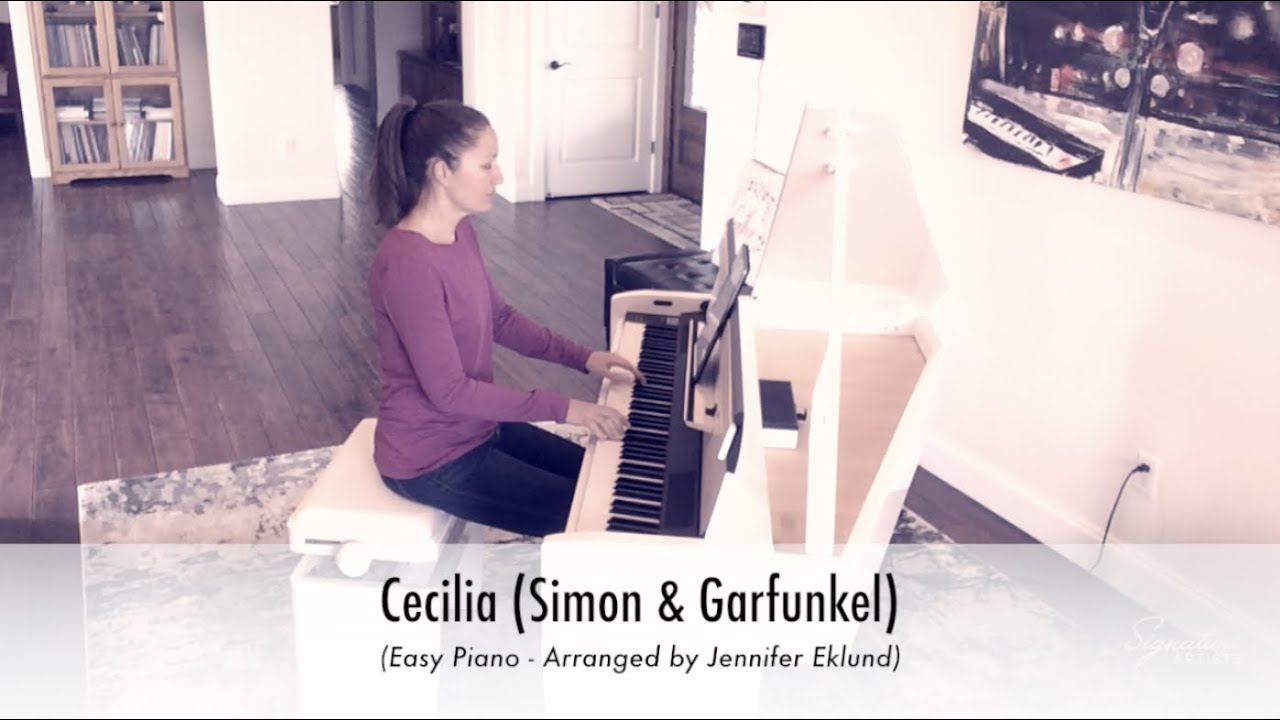 Cecilia (Simon & Garfunkel) - Easy Piano Sheet Music - YouTube