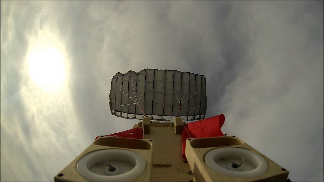 RC Parafoil Drop No. 2 - 12-10-2014 - YouTube
