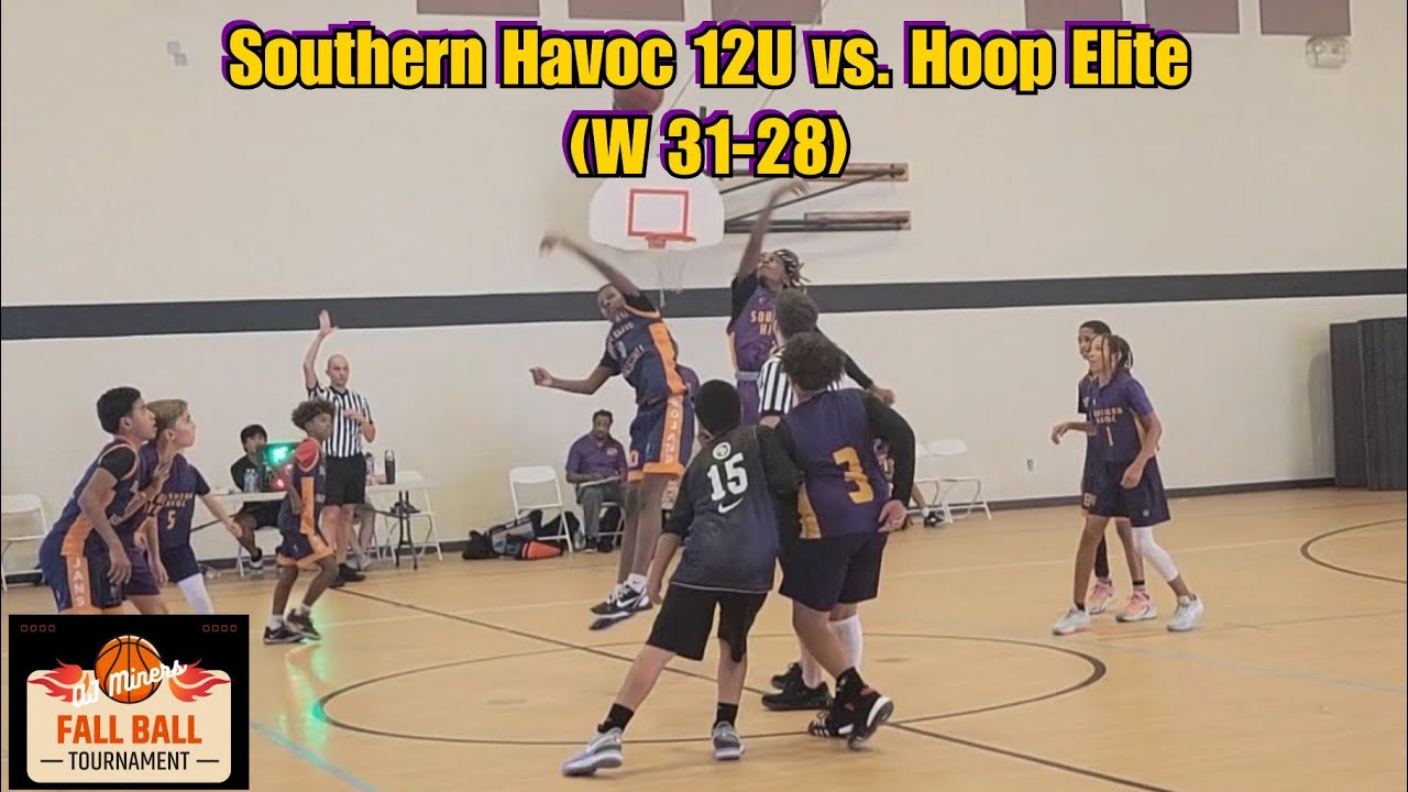 Southern Havoc 12U vs. Hoop Elite (W 31-28) (3-1) Fall Ball Tournament ...